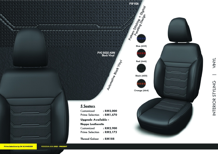 PERODUA AXIA MIDNIGHT BLACK 2023-Present - DK SCHWEIZER