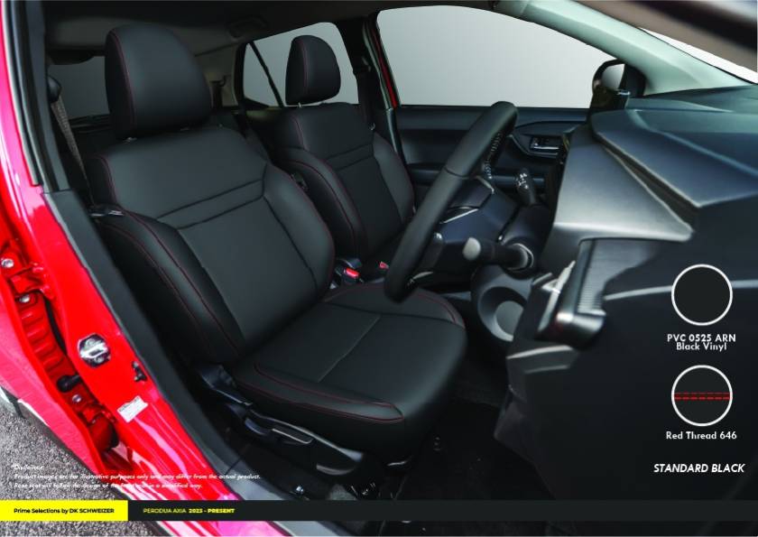 PERODUA AXIA STANDARD BLACK 2023-Present - DK SCHWEIZER