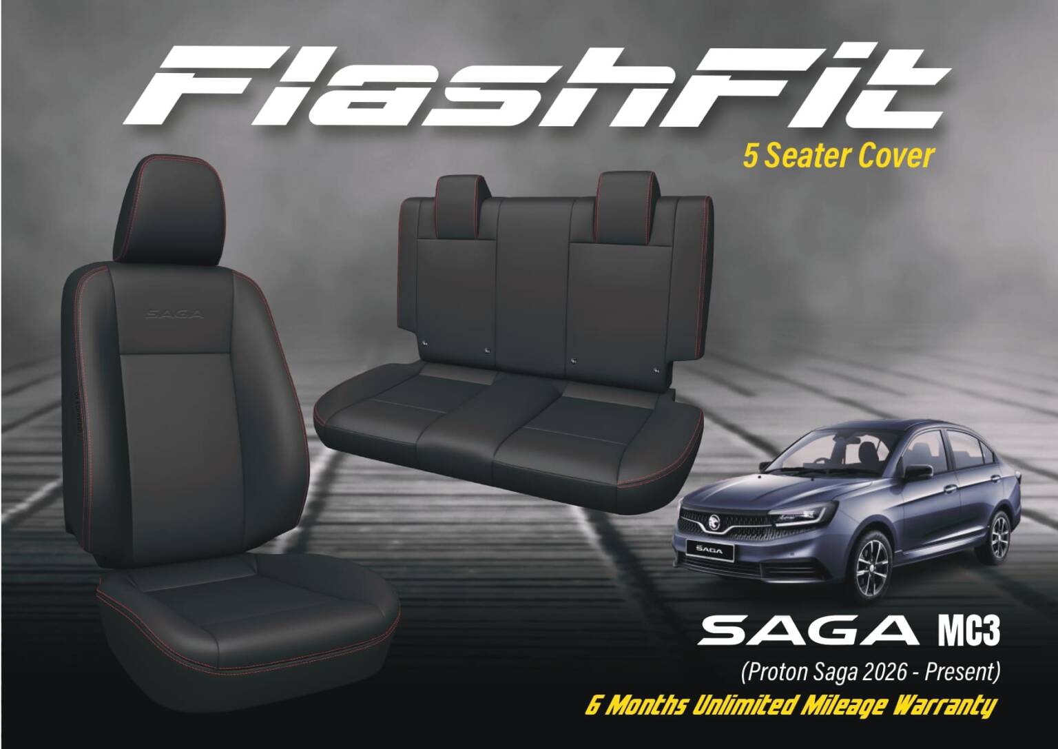 DK Flash Fit for Proton Saga MC3 Standard Variant (2025-Present) - DK ...